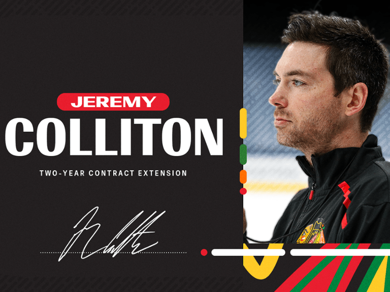 Blackhawks extend Colliton for two more seasons - The Rink