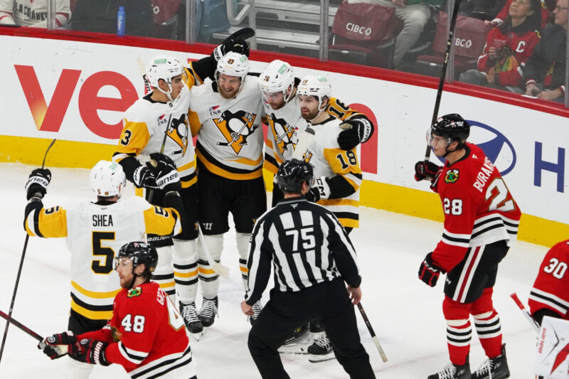 RECAP: Pittsburgh destroys Chicago 7-3 behind Brazeau hat trick - The Rink